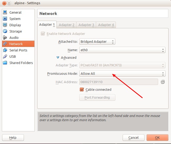 LXC Alpine Linux